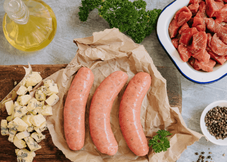 Beef & Blue Cheese | GF (x6 Sausages) - Waipawa Butchery